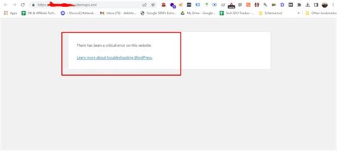 xml sitemap critical error in wordpress solve it now