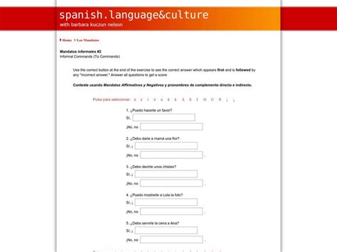Spanish Language And Culture Informal Commands Part 2 Unit Plan For 9th 10th Grade Lesson