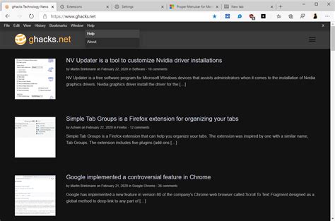 How To Add A Menu Bar To Microsoft Edge Tech Technology Technews Apple Iphone Smartphone