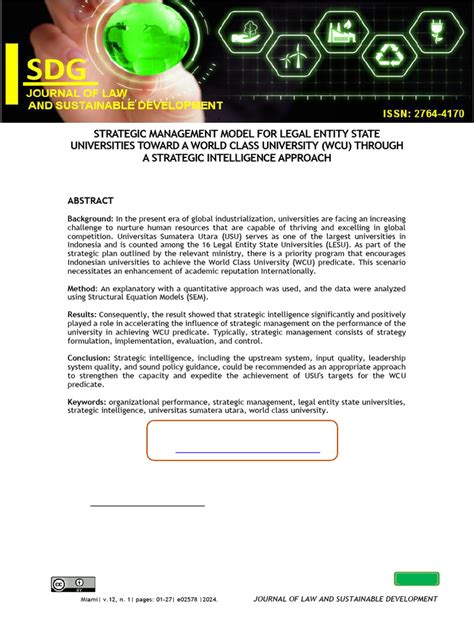 2578 Law Pdf Structural Equation Modeling Strategic Management