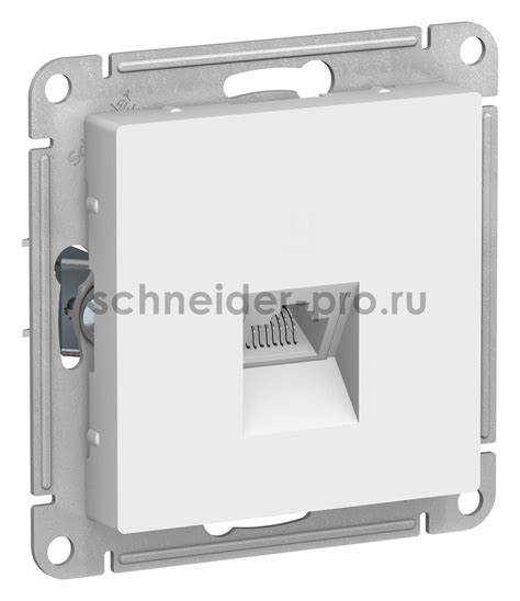 Розетка компьютерная одинарная Schneider Electric Atlasdesign RJ45 5 ...