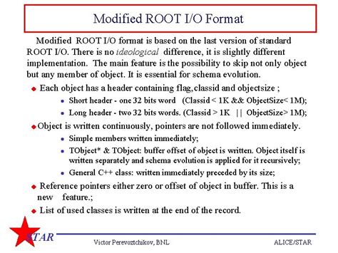 Schema Evolution Implementation In ROOT IO V Perevoztchikov