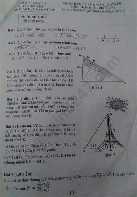 Triangle Diagram With Calculations