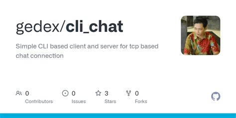 Github Gedexclichat Simple Cli Based Client And Server For Tcp