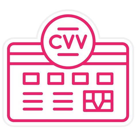 Vector Design Cvv Icon Style Premium Vector