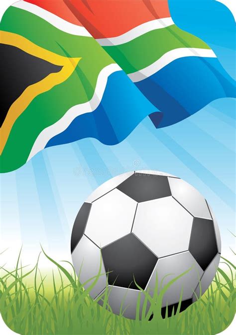 Campionato Mondiale Di Calcio 2010 Sudafrica Illustrazione Vettoriale
