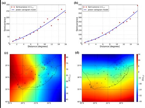 6 Left Side Variogram Plot Panel A And Universal Kriging Map Download Scientific Diagram
