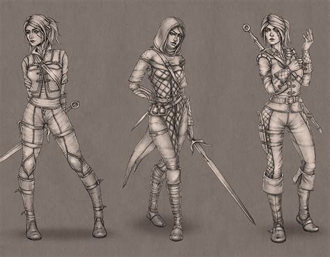 Ciri In Witcher Armor Behance