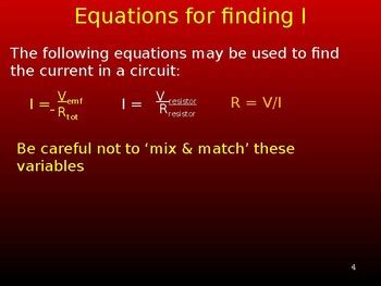 Grade Ohm S Law Relationship Between V And I In PowerPoint