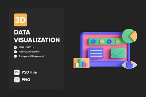 Premium Psd 3d Icon Illustration Data Visualization Optimization