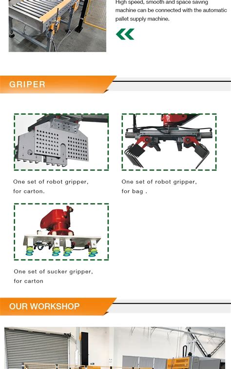 Automatic Palletizing Machine Robot Palletising System For Bag Box
