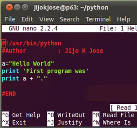 Jijokjose Jijokjose Personal Website Chapter 1 Python Hello World Program