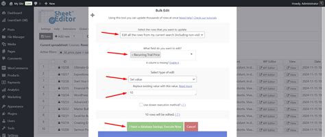 LearnDash How To Bulk Edit Recurring Courses WP Sheet Editor