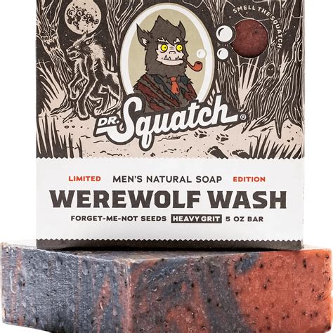 Dr Squatch All Natural Bar Soap For Men Limited Edition Werewolf Wash Beauty