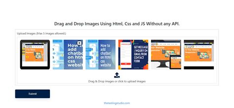 Drag And Drop Images Using Html Css The Testing Studio