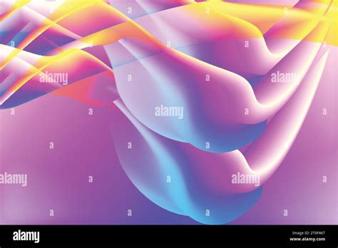 Wavy Style Creative Modern Abstract Gradient Colored Overly Colorful Wallpaper Hd Blended Vector