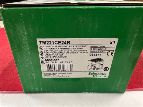 schneider electric tm221ce24r modicon controller m221 24io relay ether
