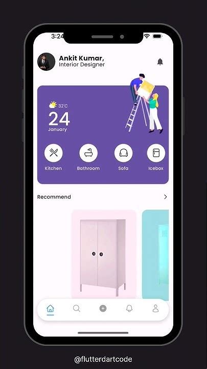 Flutter Furniture App Ui Design 🚀🚀 Flutter Dart Android Shorts