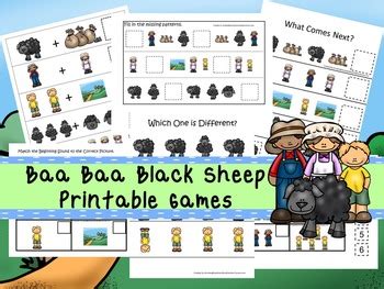 30 Baa Baa Black Sheep Games Download Games And Activities In Pdf Files