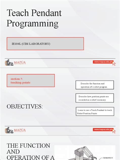 Teach Pendant Programming 2020 Pdf Computer File Memory