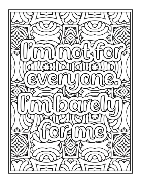 Funny Adult Coloring Pages Quotes