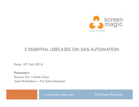 Sms On Salesforce Workflows 5 Essential Usecases Of Sms Automation Ppt