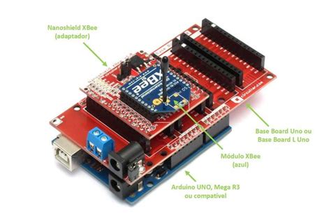 Xbee Adaptador Para Módulo Xbee Shields Compatíveis Com Arduino Circuitar