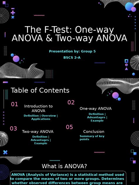 F Test Anova Group 5 Pdf Analysis Of Variance F Test