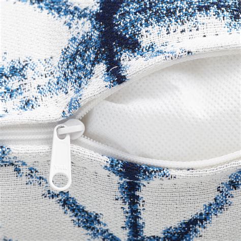 Sunbrella Indigo Tile Outdoor Lumbar Pillow World Market