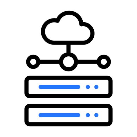 Cloud Hosting Generic Color Outline Icon