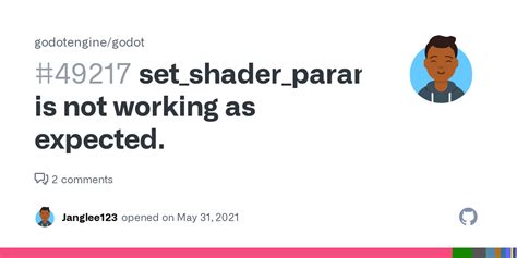 Set Shader Param Is Not Working As Expected Issue 49217