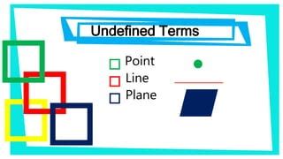 Undefined Terms In Geometry Pptx
