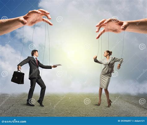 Two Puppet Businessman Stock Image Image Of Conceptual 39396897
