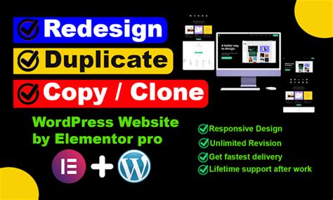 Copy Clone Design Redesign Website Using Elementor Pro By Games