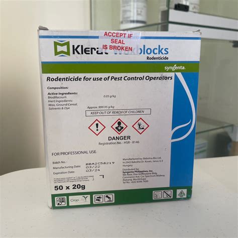 Syngenta Klerat Rodenticide Klerat Wax Blocks Farm Pest Professional