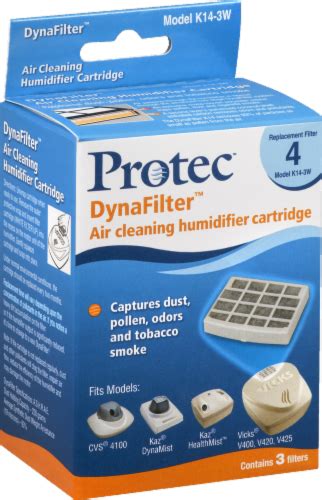Protec Dynafilter Air Cleaning Humidifier Cartridge Replacement Filter 4 3 Ct Frys Food Stores