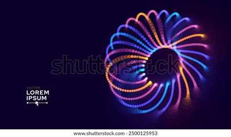 Digital Big Data Flow Vector Background Stock Vector Royalty Free