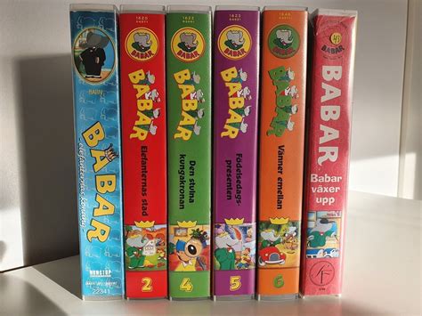 6x Babar En Inplastad Växer Upp Vol 2 4 5 Köp På Tradera