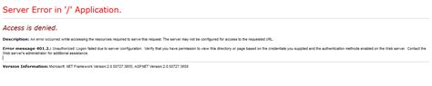 Html Can We Edit The Iis 4012 Access Denied Page Content Stack