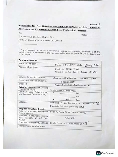 Net Metering Application Pdf