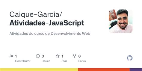 Github Caique Garciaatividades Javascript Atividades Do Curso De