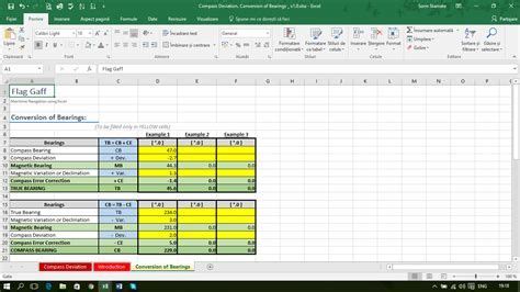 Compass Deviation Card Template Business Template Card Template Professional Templates