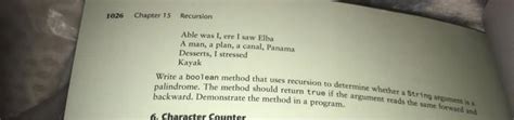 Solved 5 Palindrome Detector A Palindrome Is Any Word