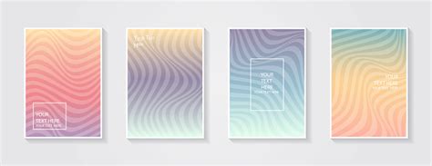최소한의 모던 커버 디자인 역동적인 다채로운 그라데이션 미래의 기하학적 패턴 파란색 분홍색 노란색 녹색 주황색 보라색 플래카드 포스터 템플릿 0명에 대한 스톡 벡터 아트 및