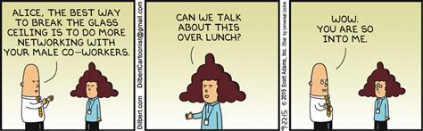 Alice Should Network With Men Dilbert Viewer