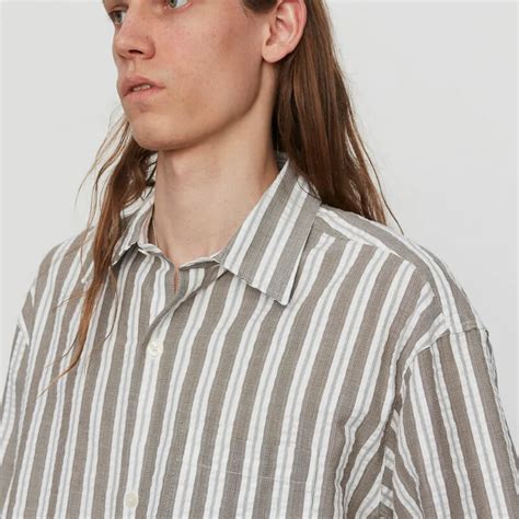 mfpen input shirt grey stripe theroom