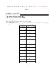 Midterm Practice Key Pdf CSE ISE Midterm Exam Practice Version SOLUTIONS Fall