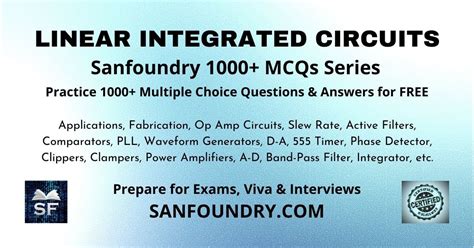 Linear Integrated Circuits Questions And Answers Sanfoundry