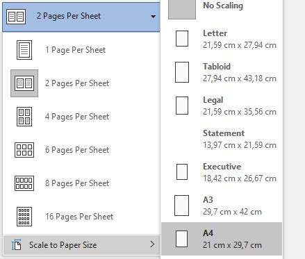 How To Print Two A Pages On To Single A Page Word Office ToDo