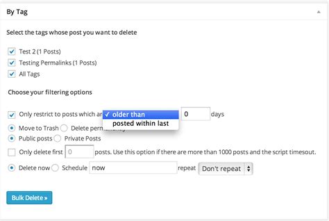 Scheduler For Deleting Posts By Tag Bulk Wp